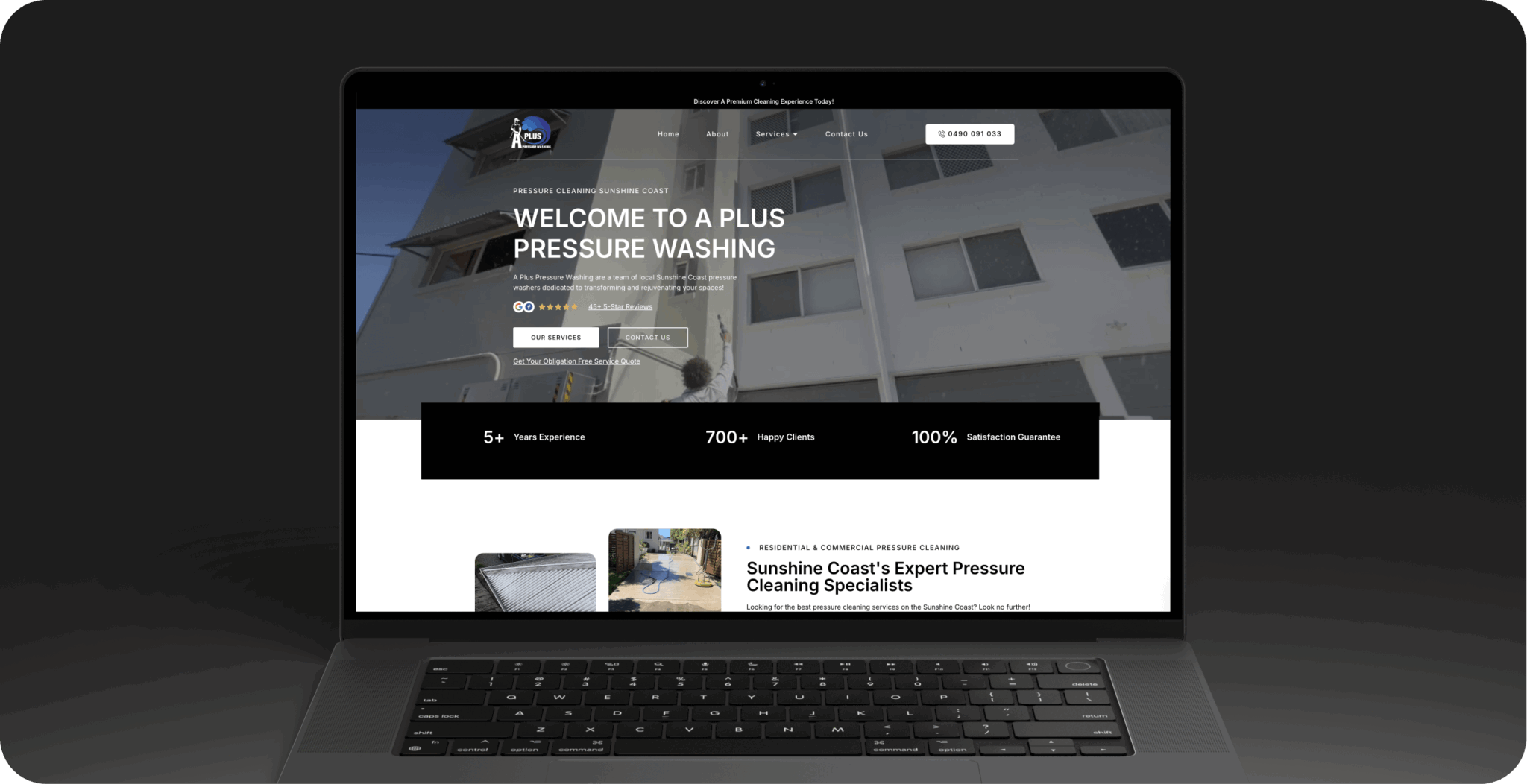A Plus Pressure Washing - Portfolio | Digital Nomads HQ